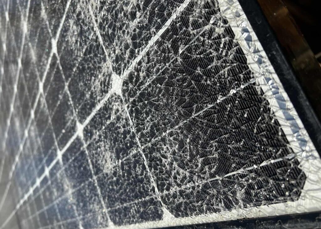 Solar Panel Hail Damage: Panel removal to restore your roof - UpNext ...